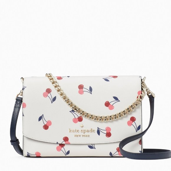 kate spade | Bags | New Kate Spade Carson Dancing Cherries Saffiano ...